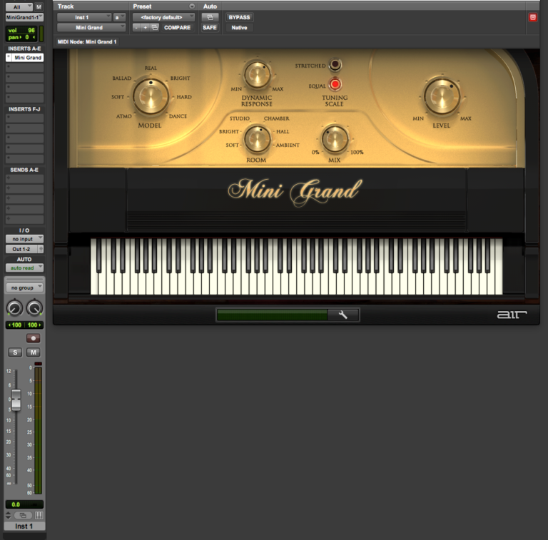How to create and configure an Instrument track in Pro Tools