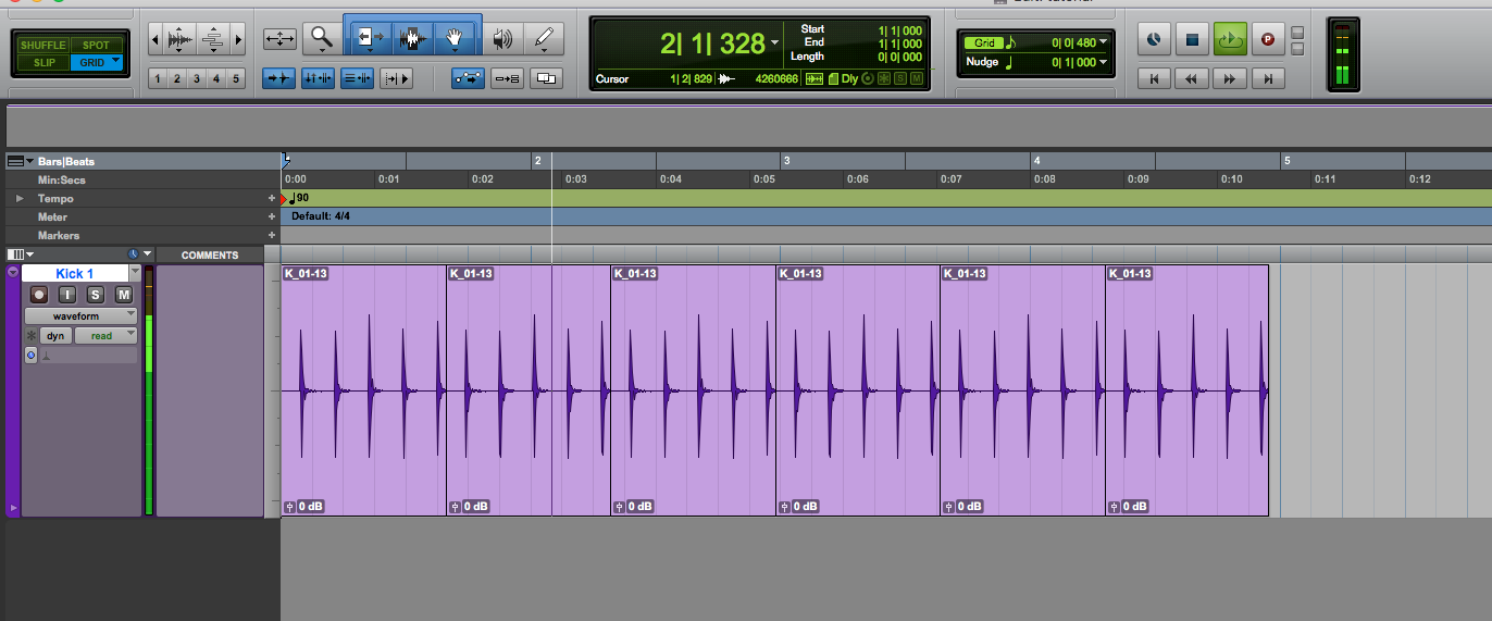 Insertion Follows Playback in Pro Tools - Pro Tools help
